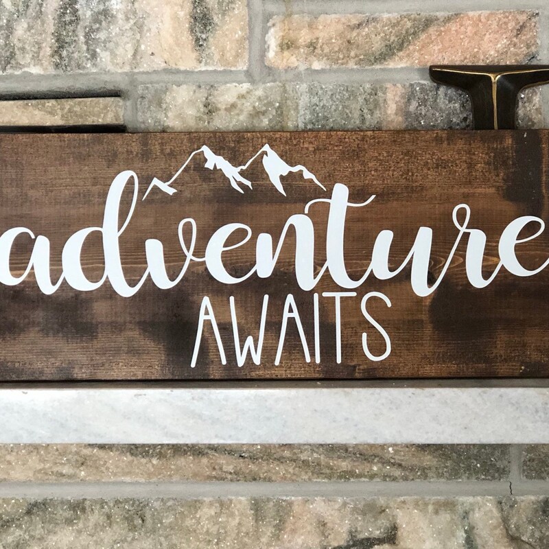 Adventure Awaits Sign - Etsy