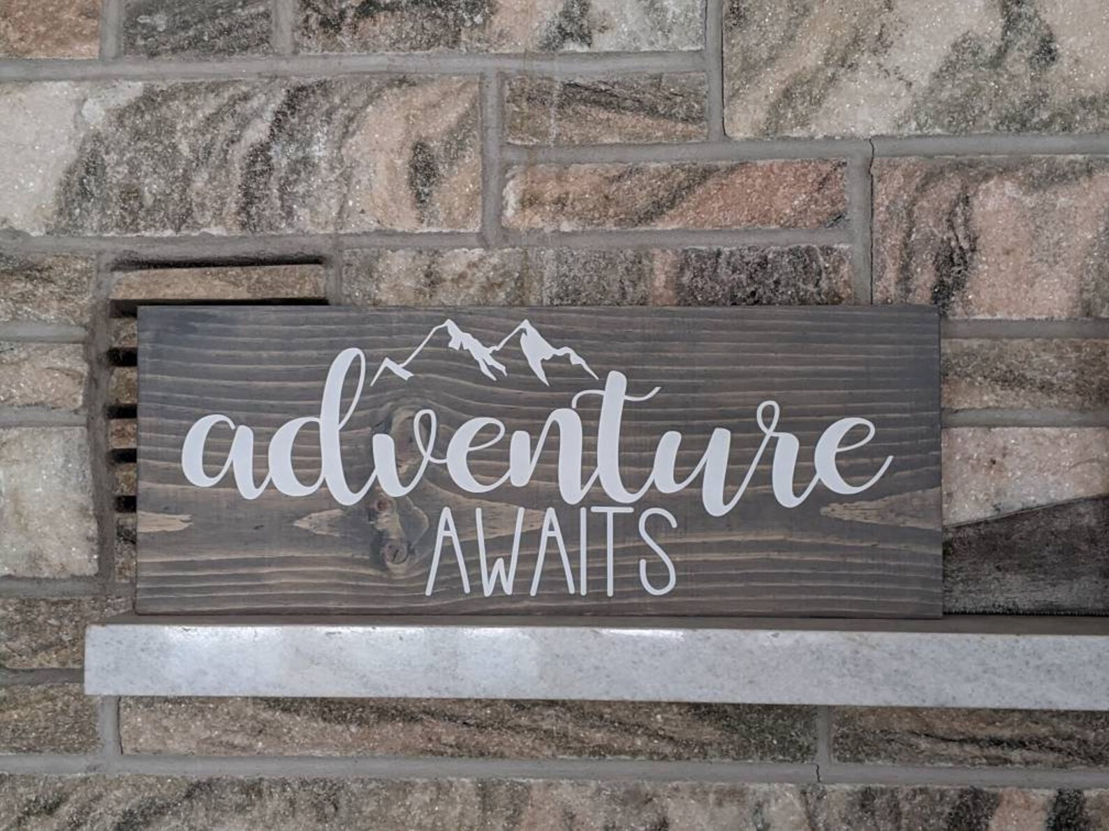 Adventure Awaits Sign Travel Wooden Sign Adventure Wall - Etsy