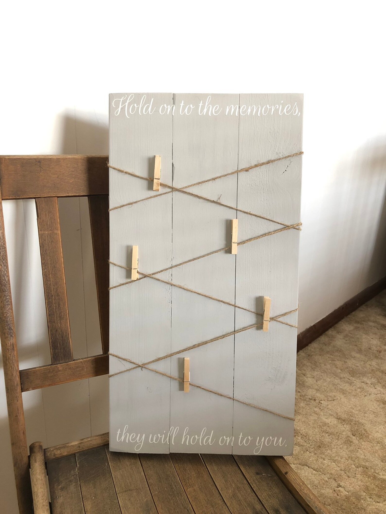 Wooden Photo Board Custom Photo Board Photo Display Board - Etsy