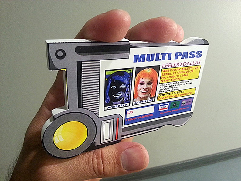 LeeLoo Dallas Fifth Element Multipass Lee Loo 5th Element | Etsy