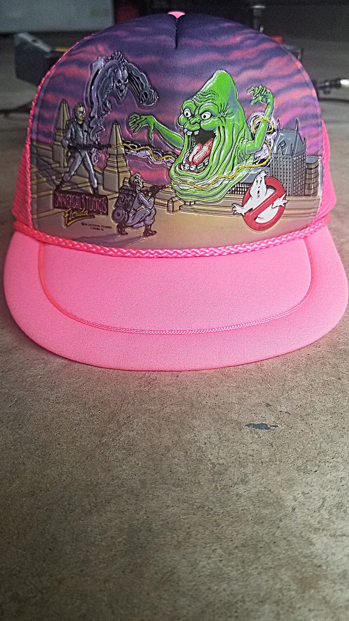 Ghostbusters Hat Slimer Vintage 1989 PINK Sized for Women Kids | Etsy