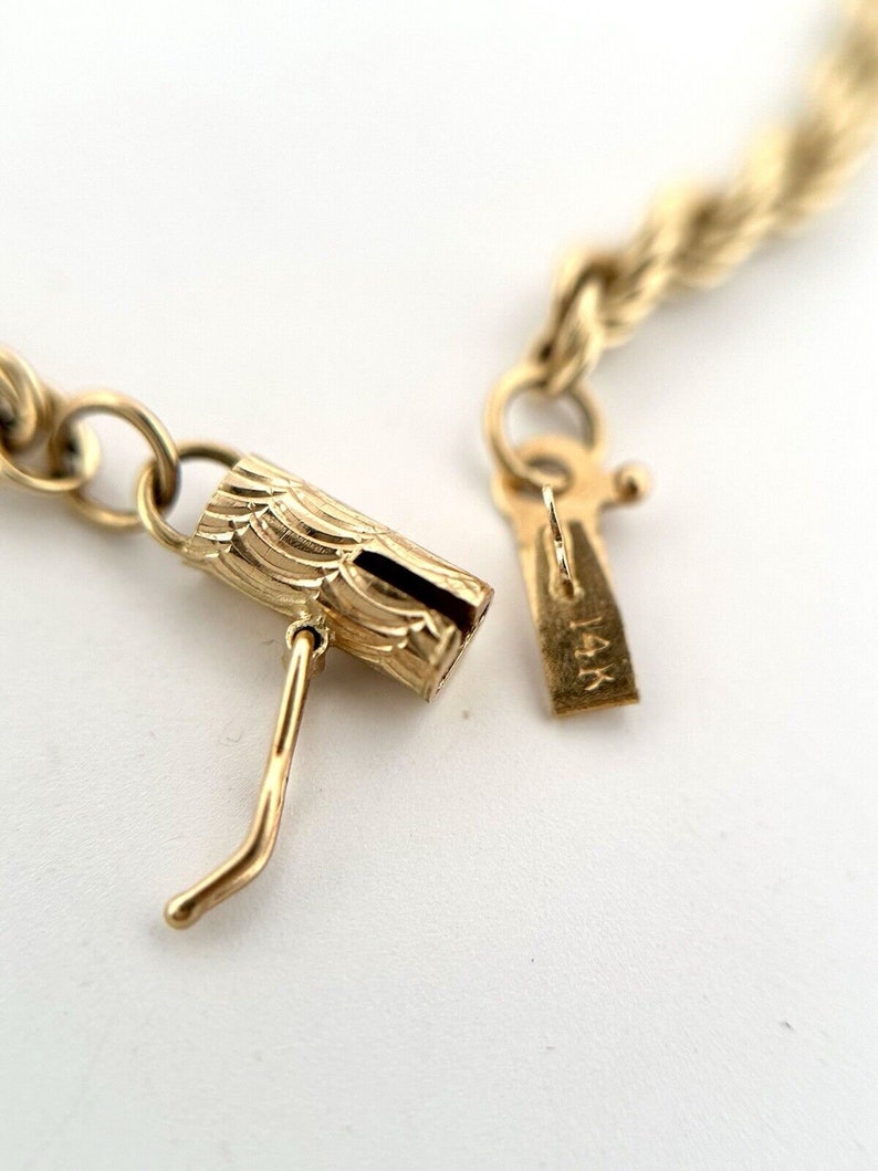 14k Yellow Gold Twisted Rope Chain Necklace 3.3mm 18” Long - Etsy