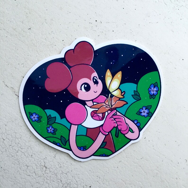 Spinel in the Garden Sticker - Etsy UK