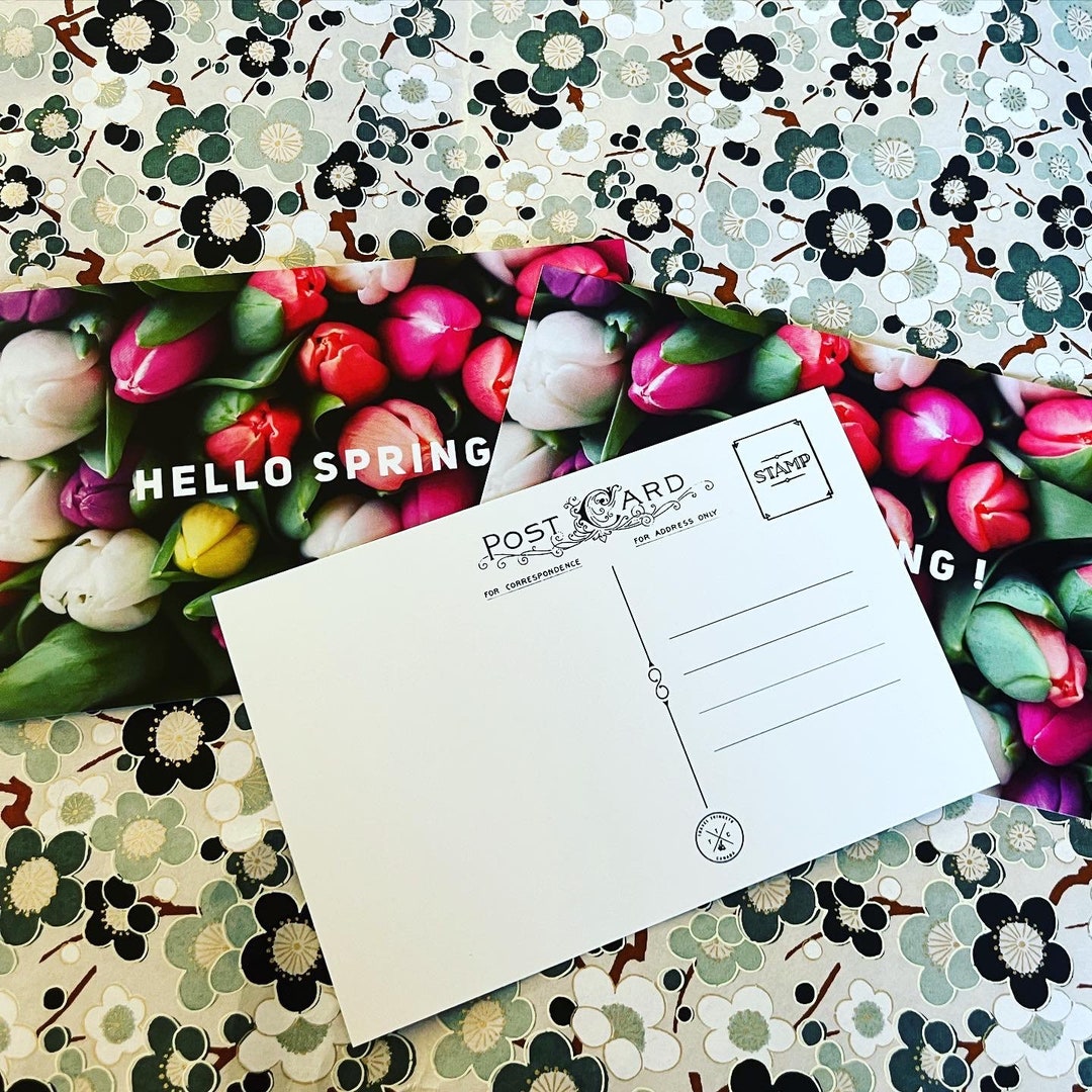 Hello Spring Postcards - Etsy