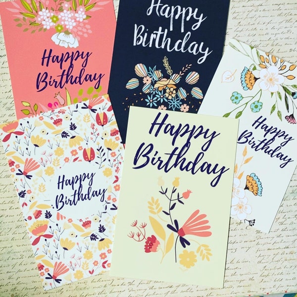 Birthday Postcard - Etsy