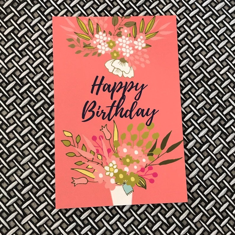 Set of birthday postcards | Etsy