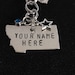 Personalized Metal Stamped Montana Keychain - Etsy