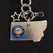 Personalized Metal Stamped Montana Keychain - Etsy