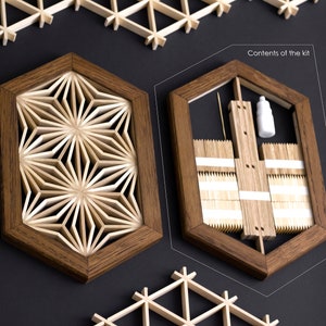 DIY Kumiko Kit. No Need to Cut and Ready to Assemble. Wall Decor With ...