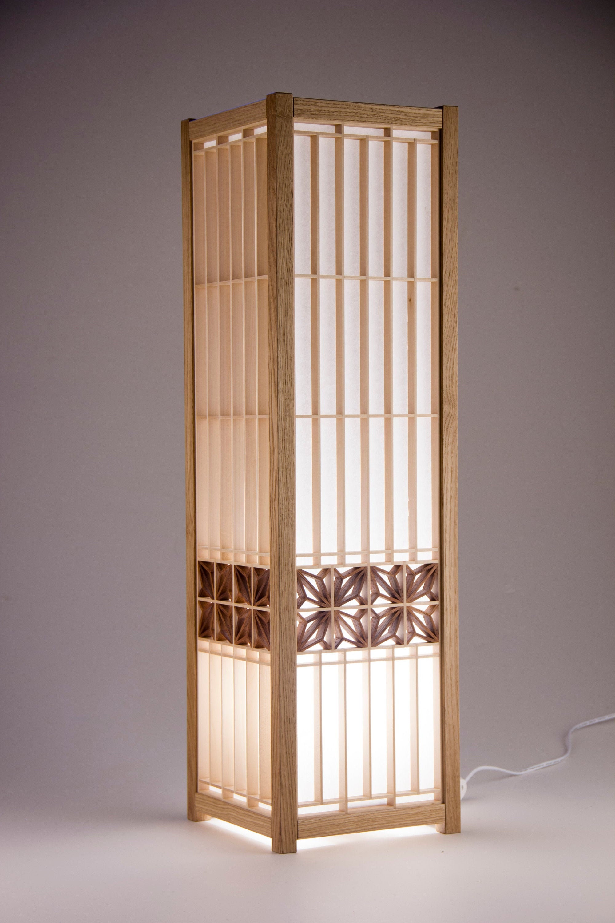 Wooden Kumiko Lamp - Etsy