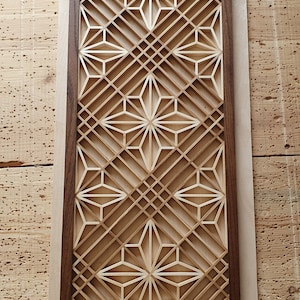 Kumiko Kit. No Need to Cut and Ready for Assembling. Pattern - Kakuasa ...