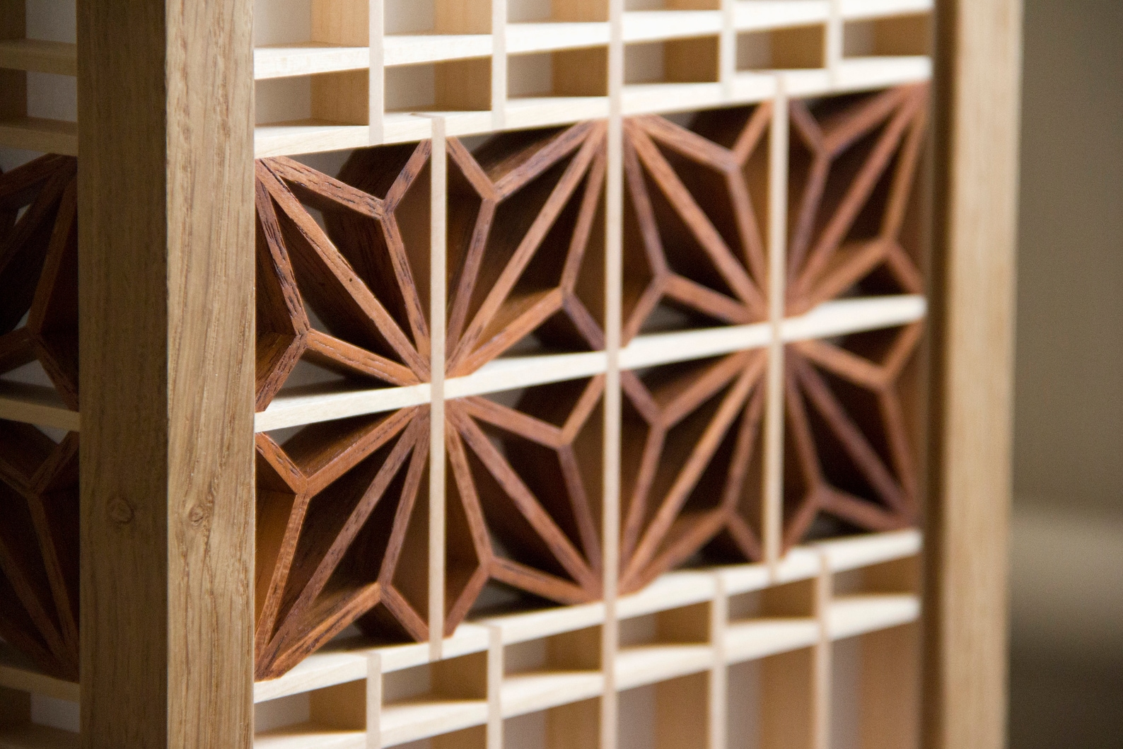 Wooden Kumiko Lamp - Etsy