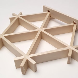 Basswood Kumiko Kit: Hexagonal Woodworking Grid (5 Inch) - Etsy