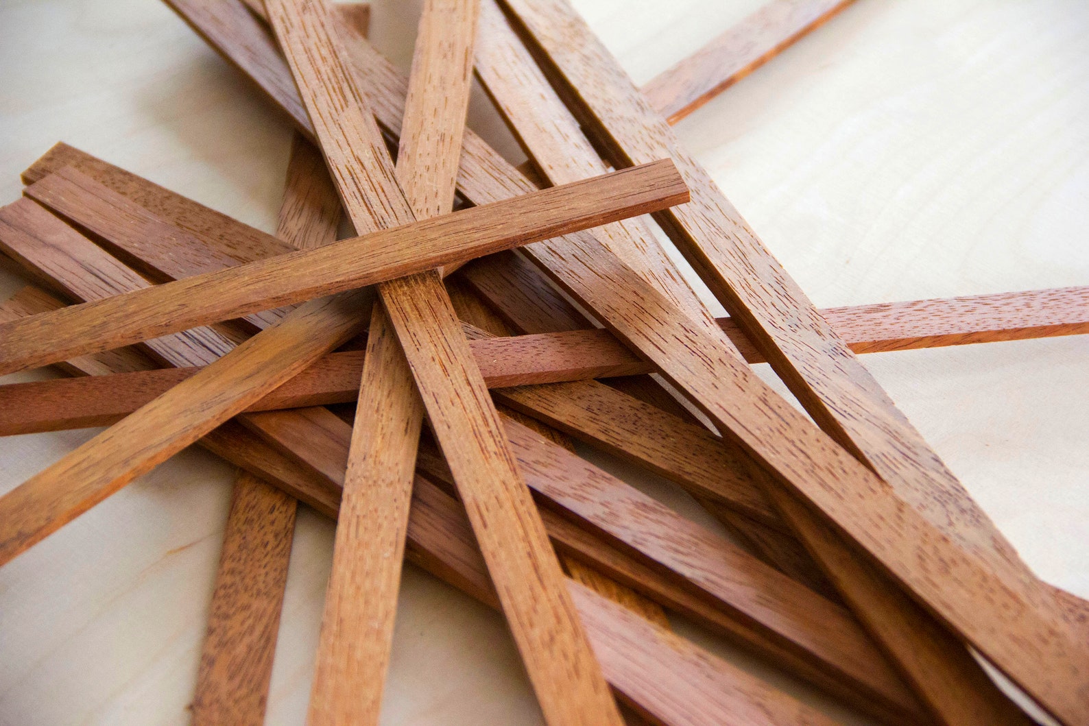 Madera roja. Tiras de kumiko calibradas. | Etsy