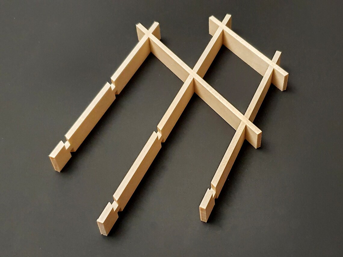 Kumiko Panel Kit for Hexagonal Pattern 10 Cells. Kumiko Grid - Etsy