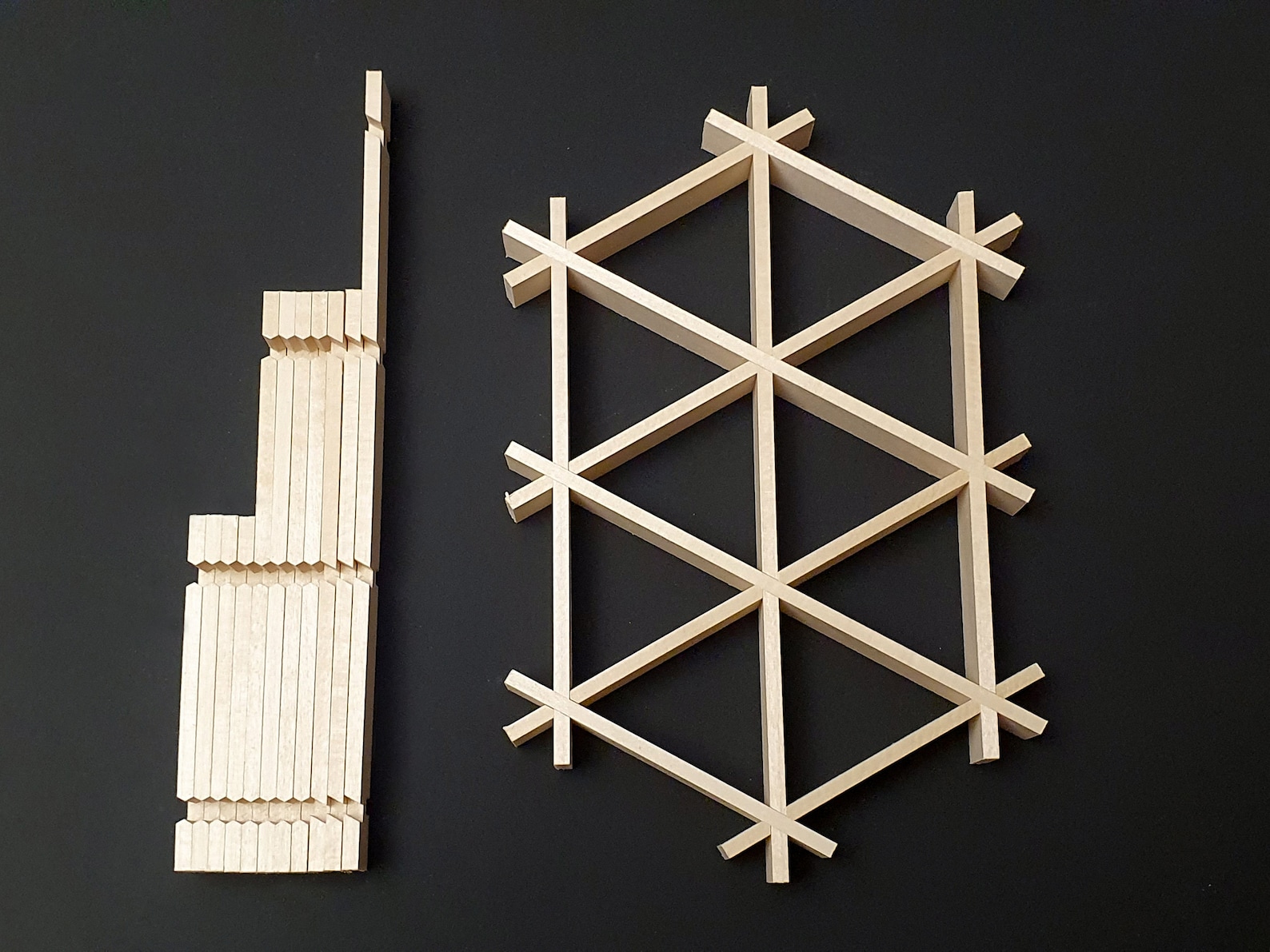 Kumiko Panel Kit for Hexagonal Pattern 10 Cells. Kumiko Grid - Etsy