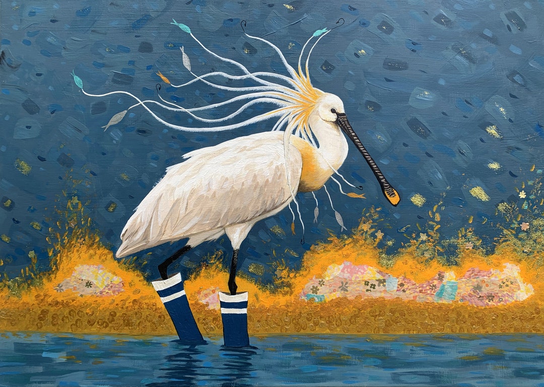 Peach Spatula Painting - Etsy