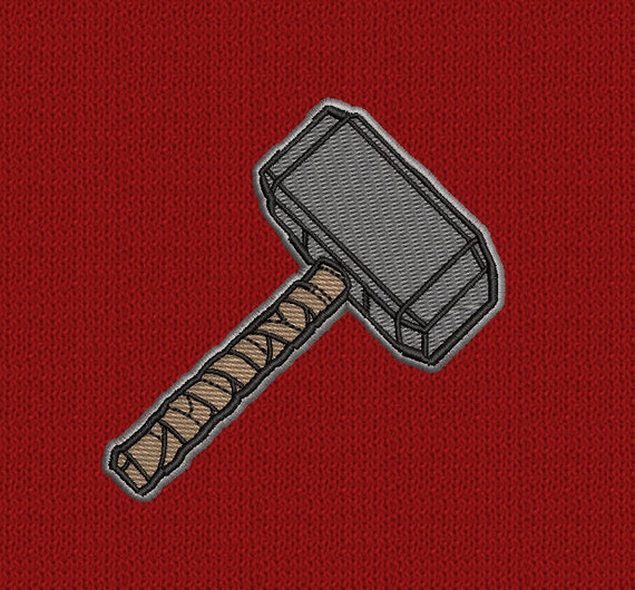 Thor Hammer Embroidery Design - Design Talk