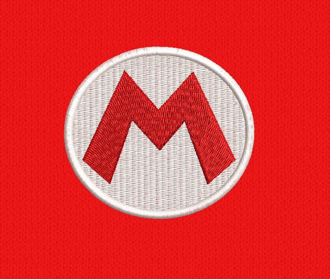 Mario Emblem Embroidery Design | Etsy