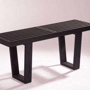 Short Nelson Bench in Ultra-matte Black. Entryway Bench - Etsy