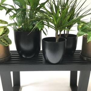 Short Nelson Bench in Ultra-matte Black. Entryway Bench, Mudroom Bench ...