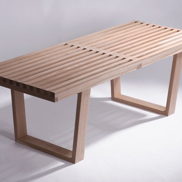 Slatted Bench - Etsy