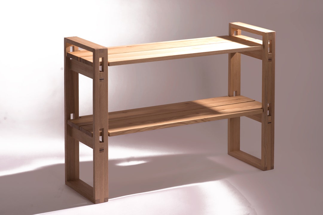 Solid Wood Standing Shelf Entryway Shelf Shoe Rack - Etsy