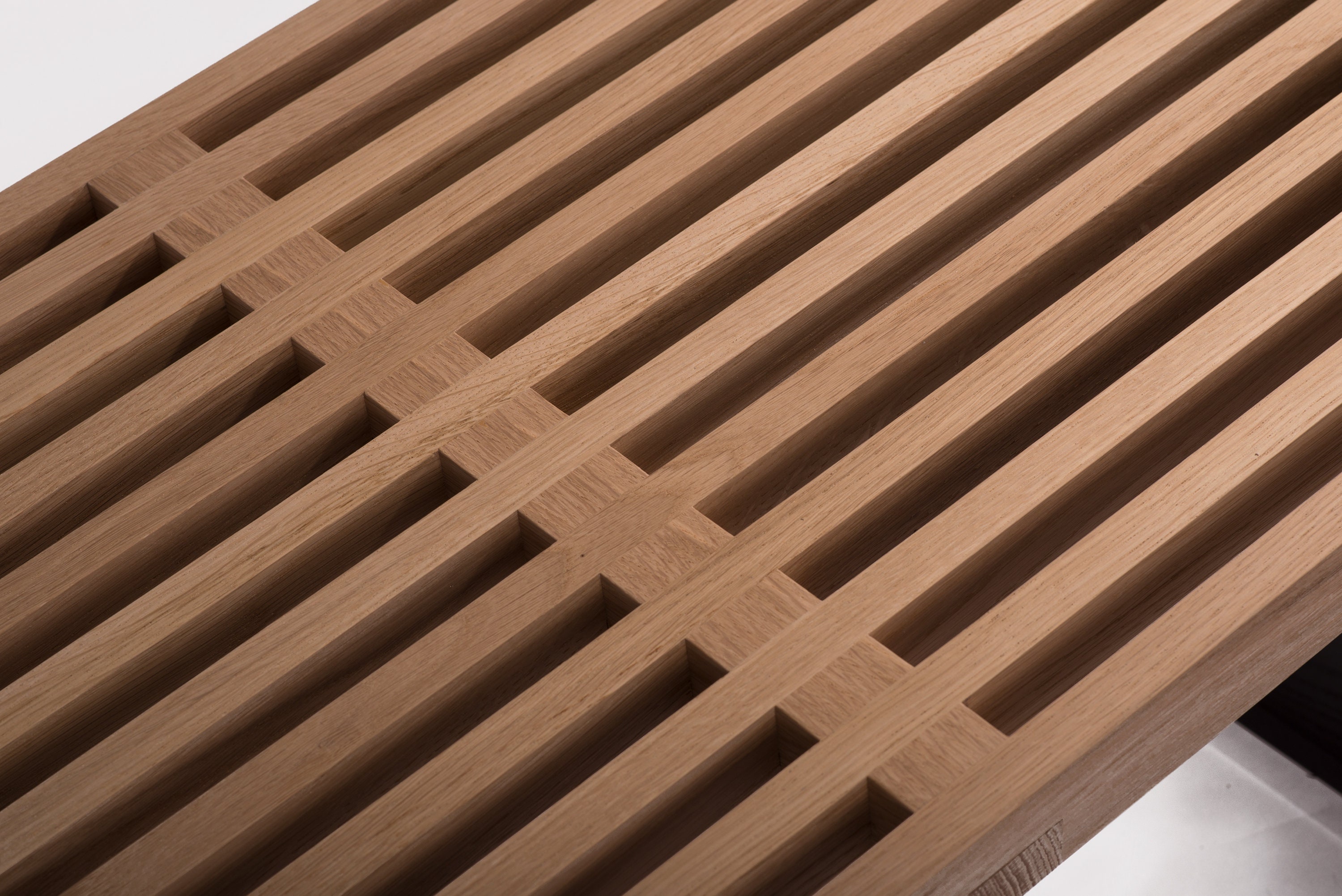 White Oak Slatted Bench. Classic Design. Great as an Entry - Etsy Canada