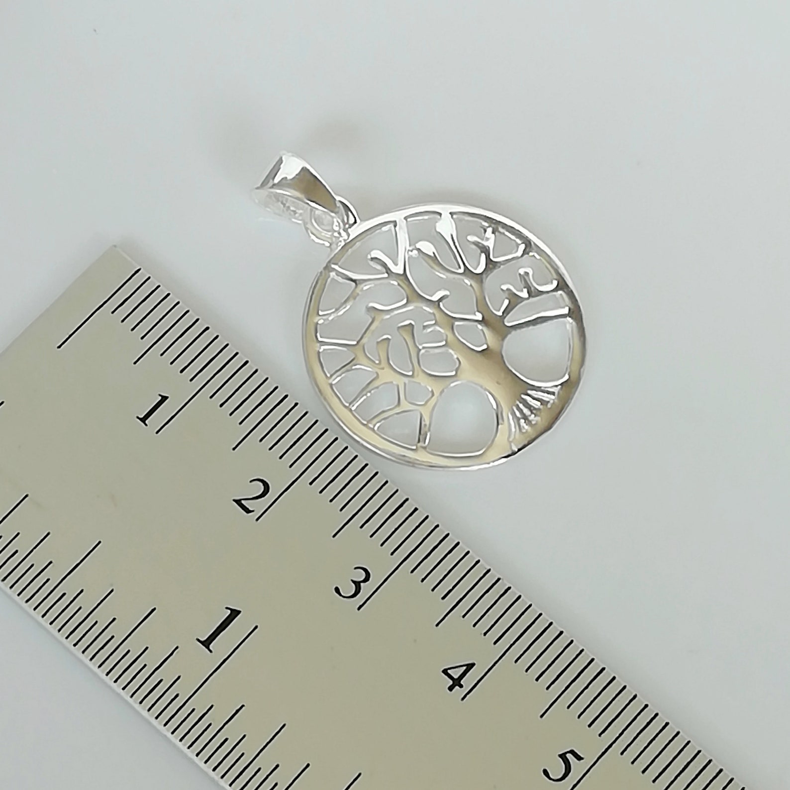 Tree of Life - Silver Necklace -silver Tree Charm - Bohemian Pendant ...