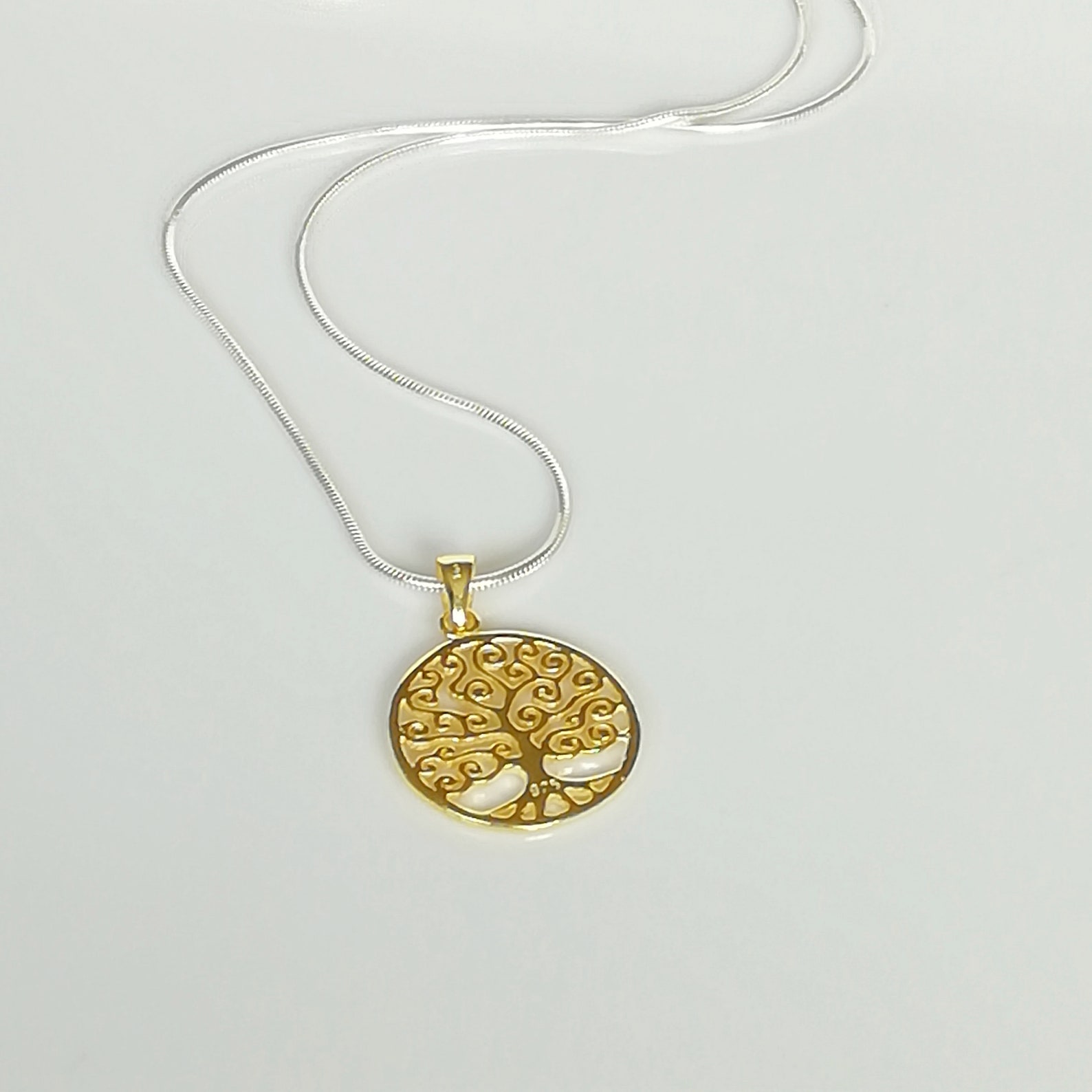 Gold Tree of Life - Gold Pendant - Tree Pendant - Good Luck Charm ...