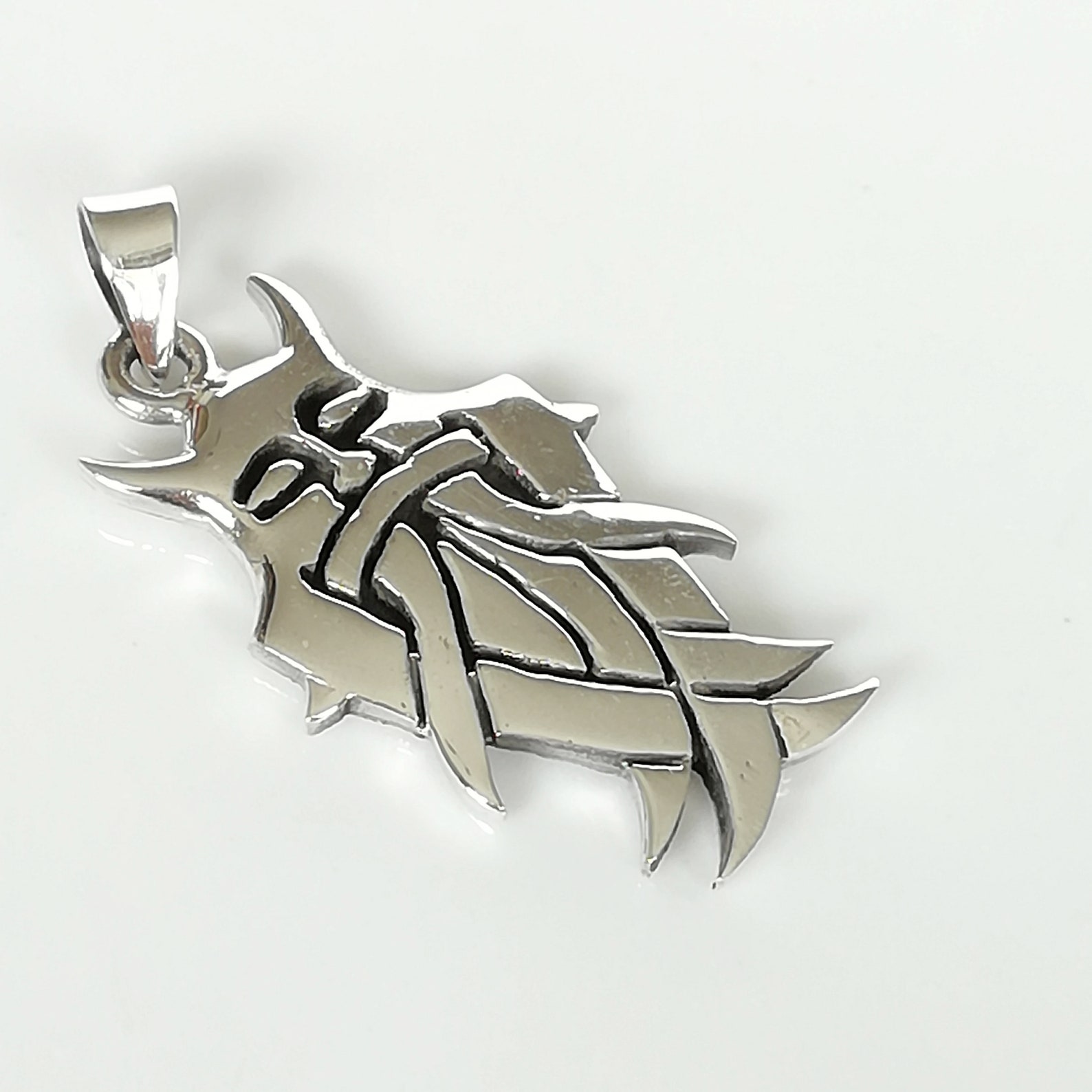 Odin Warrior Silver Pendant Viking Charm Silver Pendant - Etsy