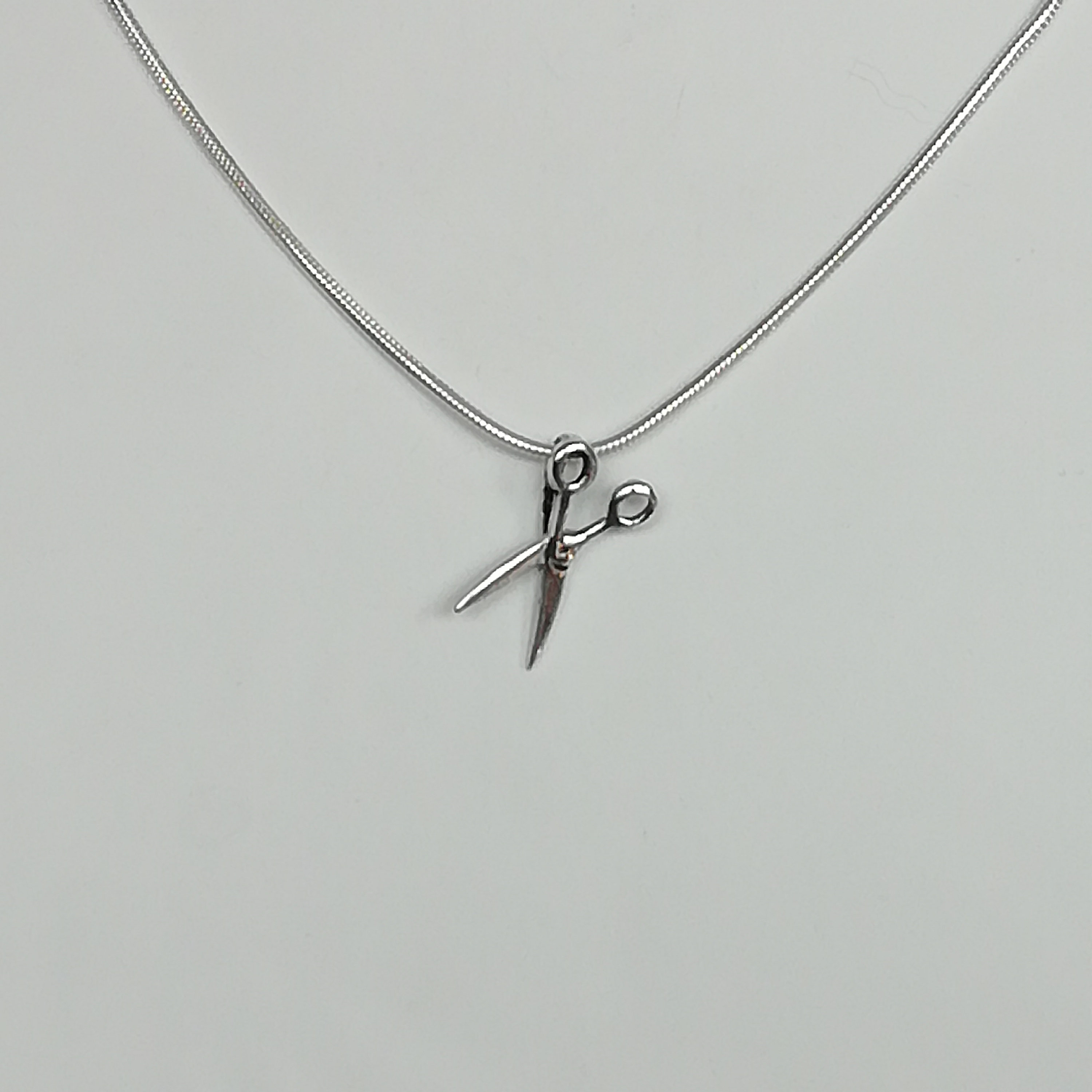 Scissors Necklace - Silver Scissors - Bohemian Necklace - Silver ...