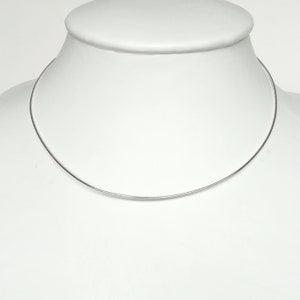 Minimalist Style - Silver Neck Wire - Neck Jewelry - Hypoallergenic ...