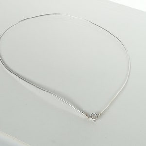 Minimalist Style - Silver Neck Wire - Neck Jewelry - Hypoallergenic ...