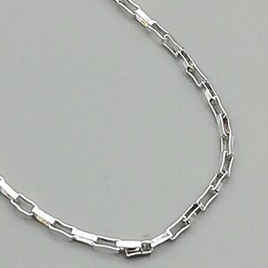 Cable Neck Chain - Silver Chain - Unisex Neck Chain - Long Chain ...
