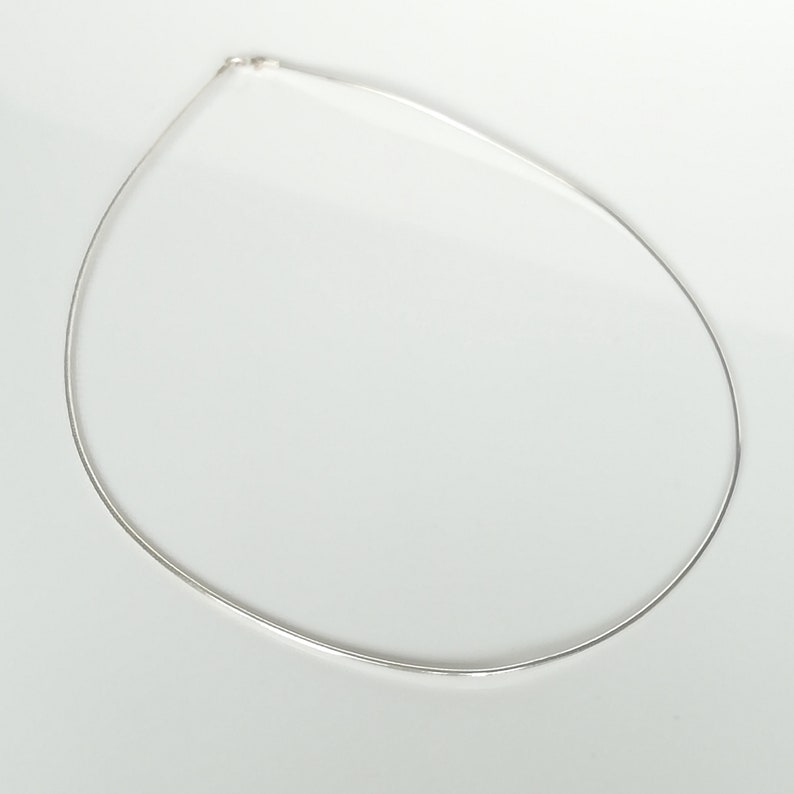 Minimalist Style - Silver Neck Wire - Neck Jewelry - Hypoallergenic ...