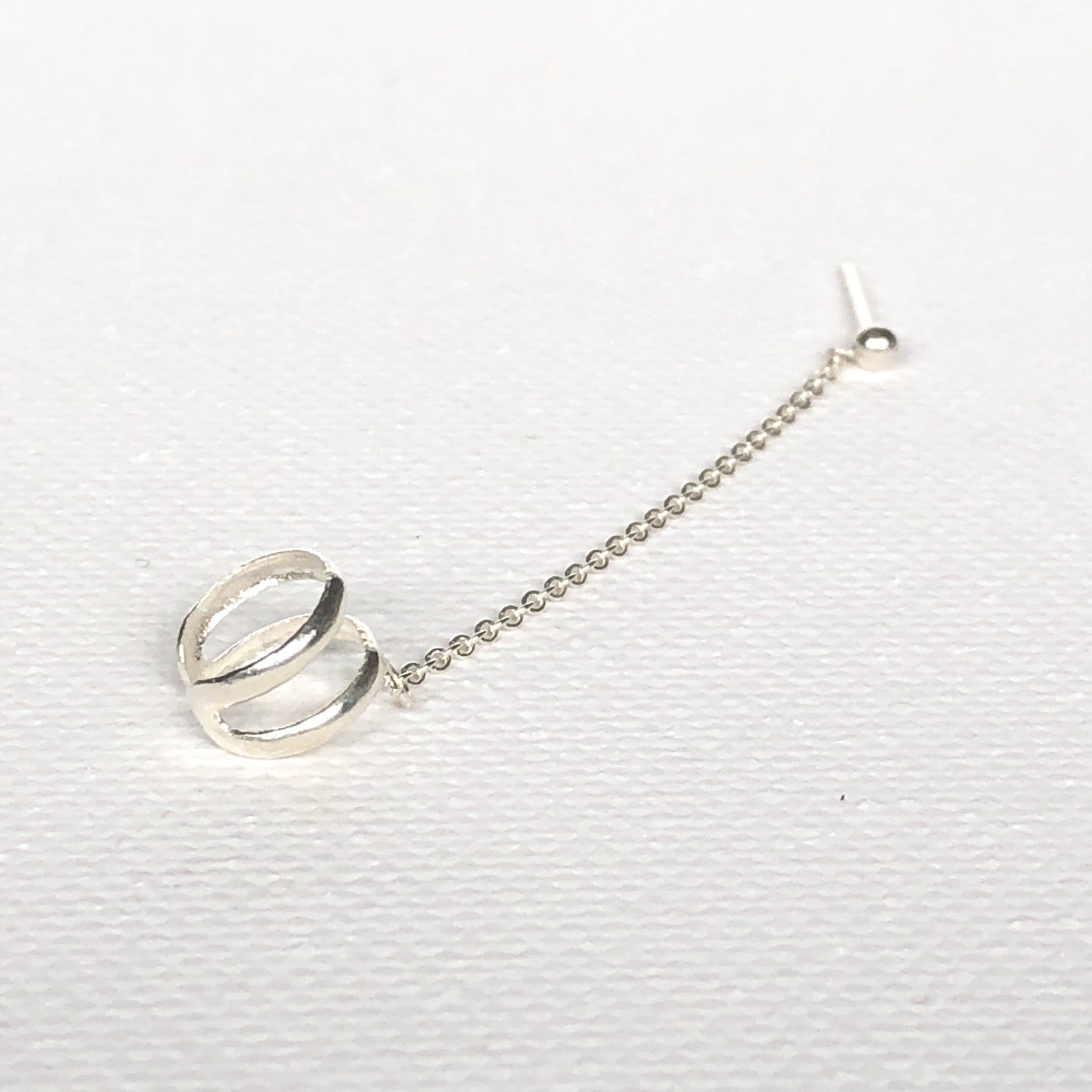 Ear Cuff Chain, Cartilage Cuff, Celestial Earrings, Crystal Ear Cuff ...