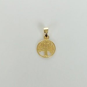 Gold Tree Charm - Tree of Life Pendant - Tiny Silver Charm - Wanderlust ...