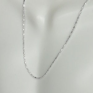 Sterling Silver Chain - Simple Silver Chain - Long and Round Beads ...