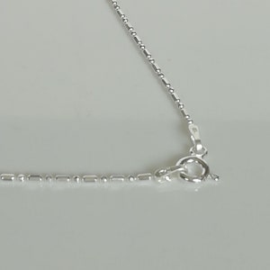 Sterling Silver Chain - Simple Silver Chain - Long and Round Beads ...