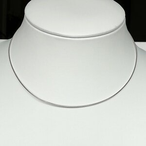 Minimalist Style - Silver Neck Wire - Neck Jewelry - Hypoallergenic ...