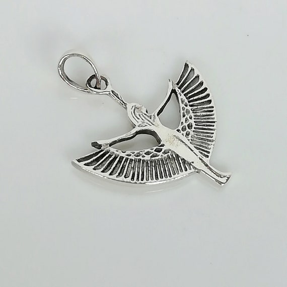 Sterling Silver Pharaoh With Wings Silver Charm Egyptian | Etsy
