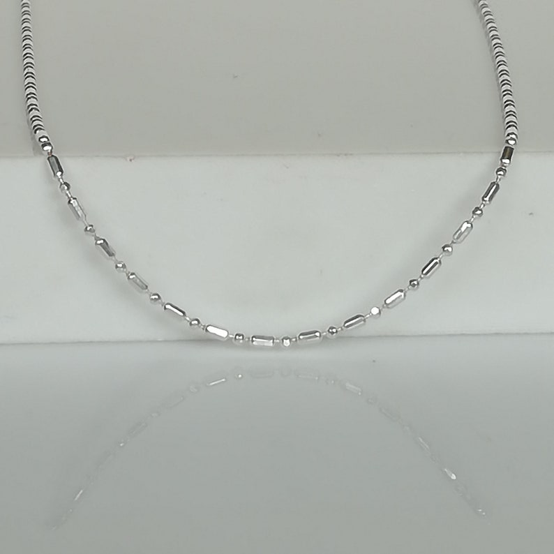 Sterling Silver Chain Simple Silver Chain Long and Round | Etsy