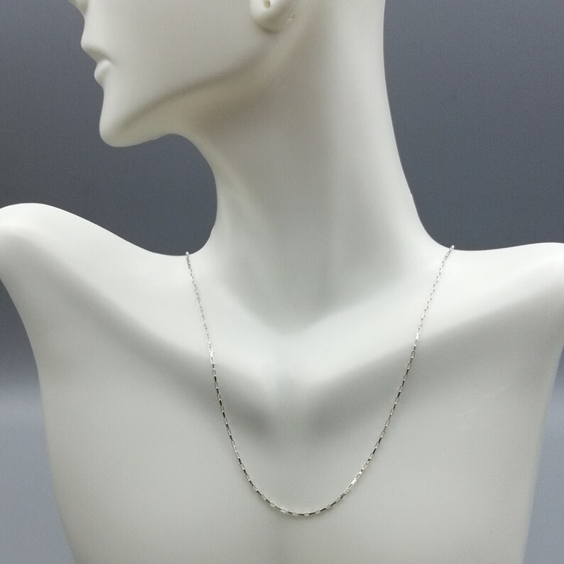 Cable Neck Chain Silver Chain Unisex Neck Chain Long | Etsy