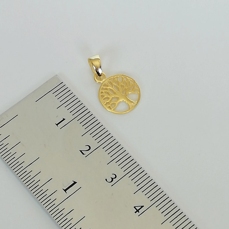 Gold Tree Charm - Tree of Life Pendant - Tiny Silver Charm - Wanderlust ...