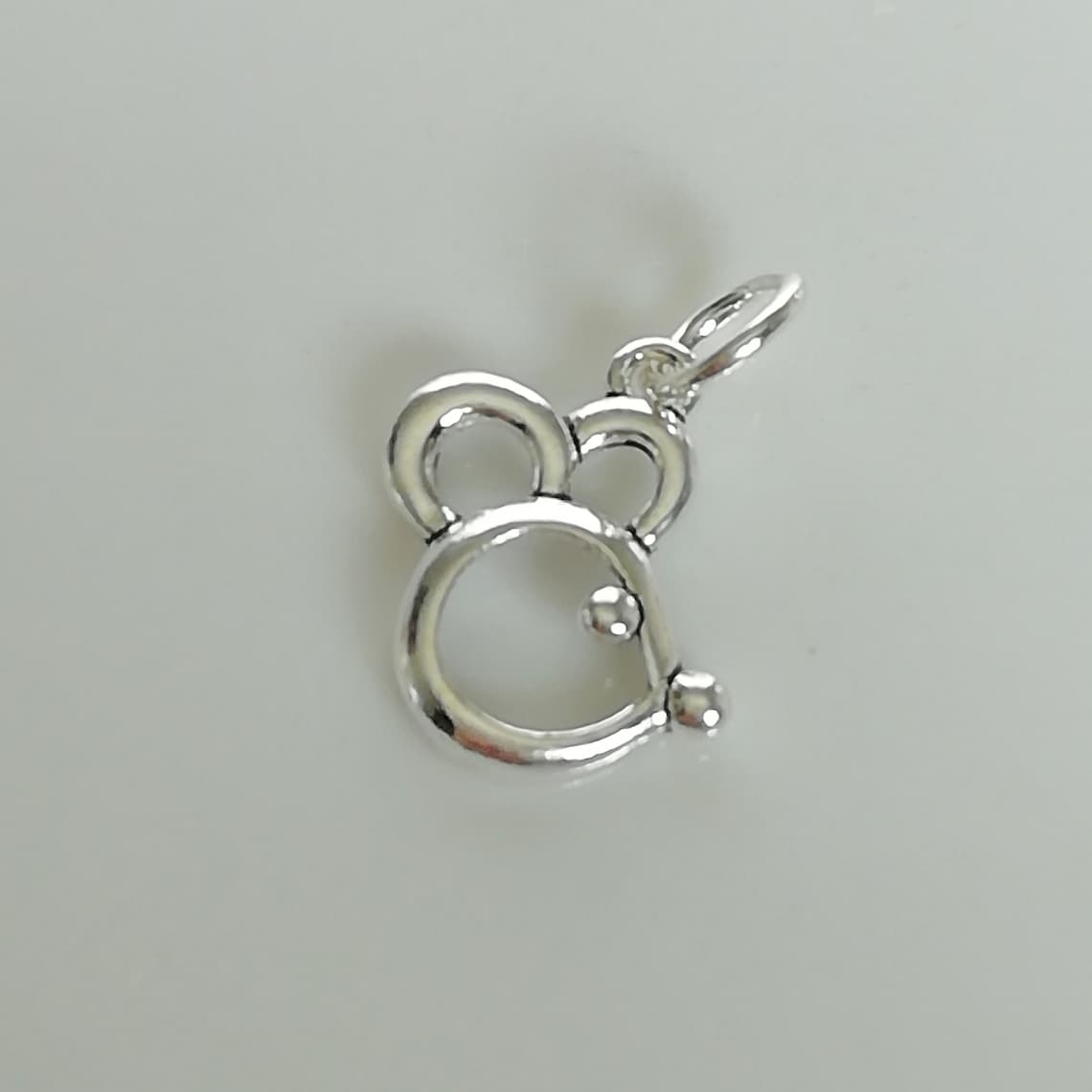 Sterling silver mickey mouse charm Bohemian pendant | Etsy