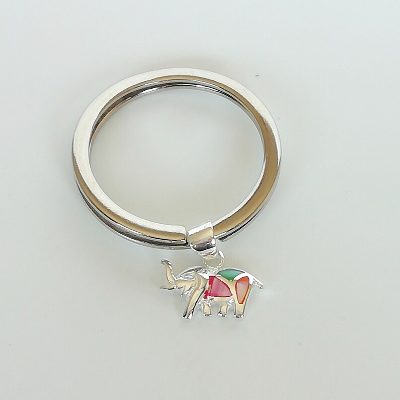 Elephant Pendant - Tiny Elephant Charm - Silver Neck Chain - Boho ...