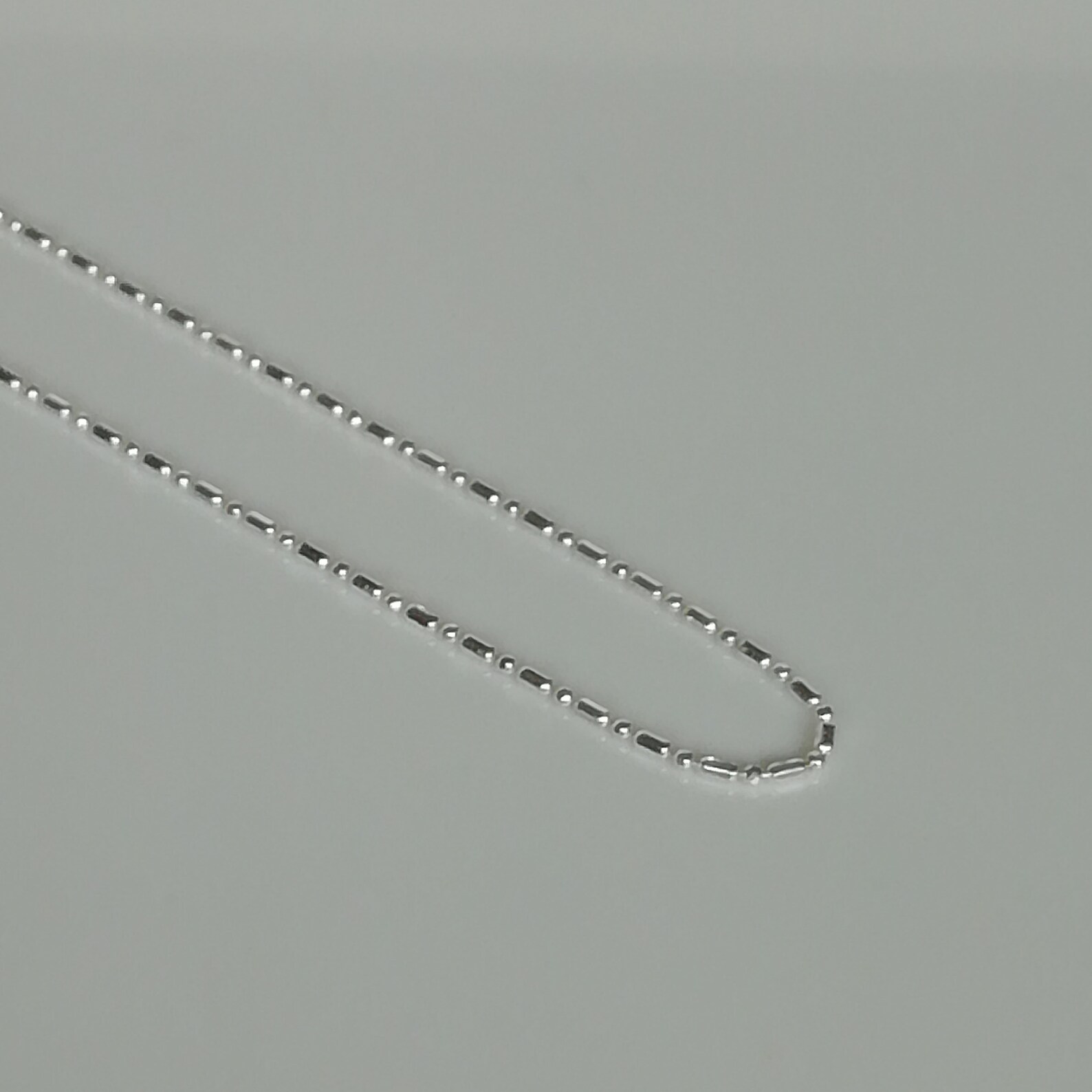 Sterling Silver Chain Simple Silver Chain Long and Round | Etsy