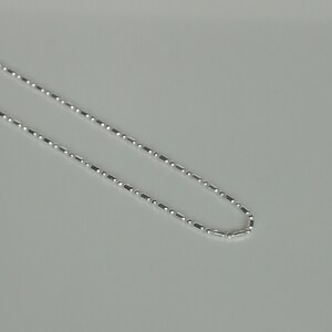 Sterling Silver Chain - Simple Silver Chain - Long and Round Beads ...
