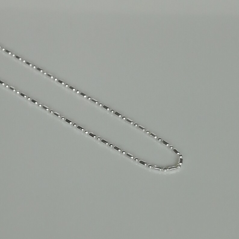 Sterling Silver Chain Simple Silver Chain Long and Round | Etsy